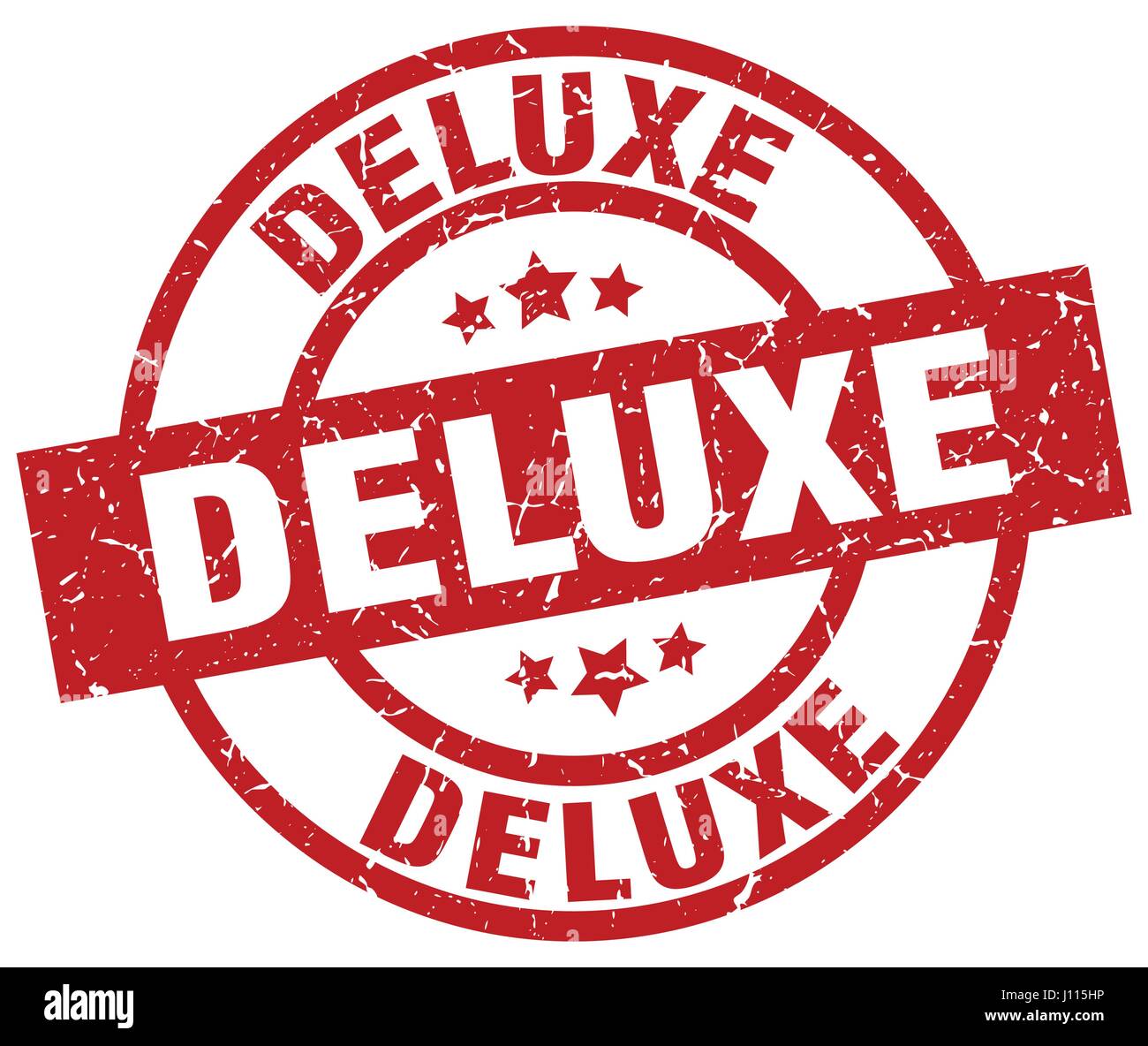 deluxe round red grunge stamp Stock Vector Image & Art - Alamy