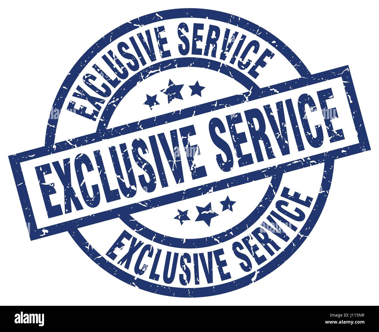 Exclusive service blue grunge Stock Vector Images - Alamy
