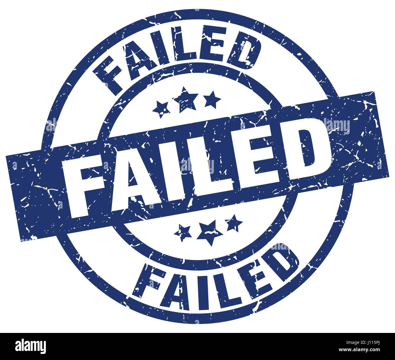 failed blue round grunge stamp Stock Vector Image & Art - Alamy