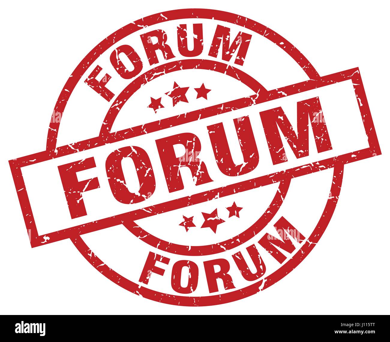 forum round red grunge stamp Stock Vector Image & Art - Alamy