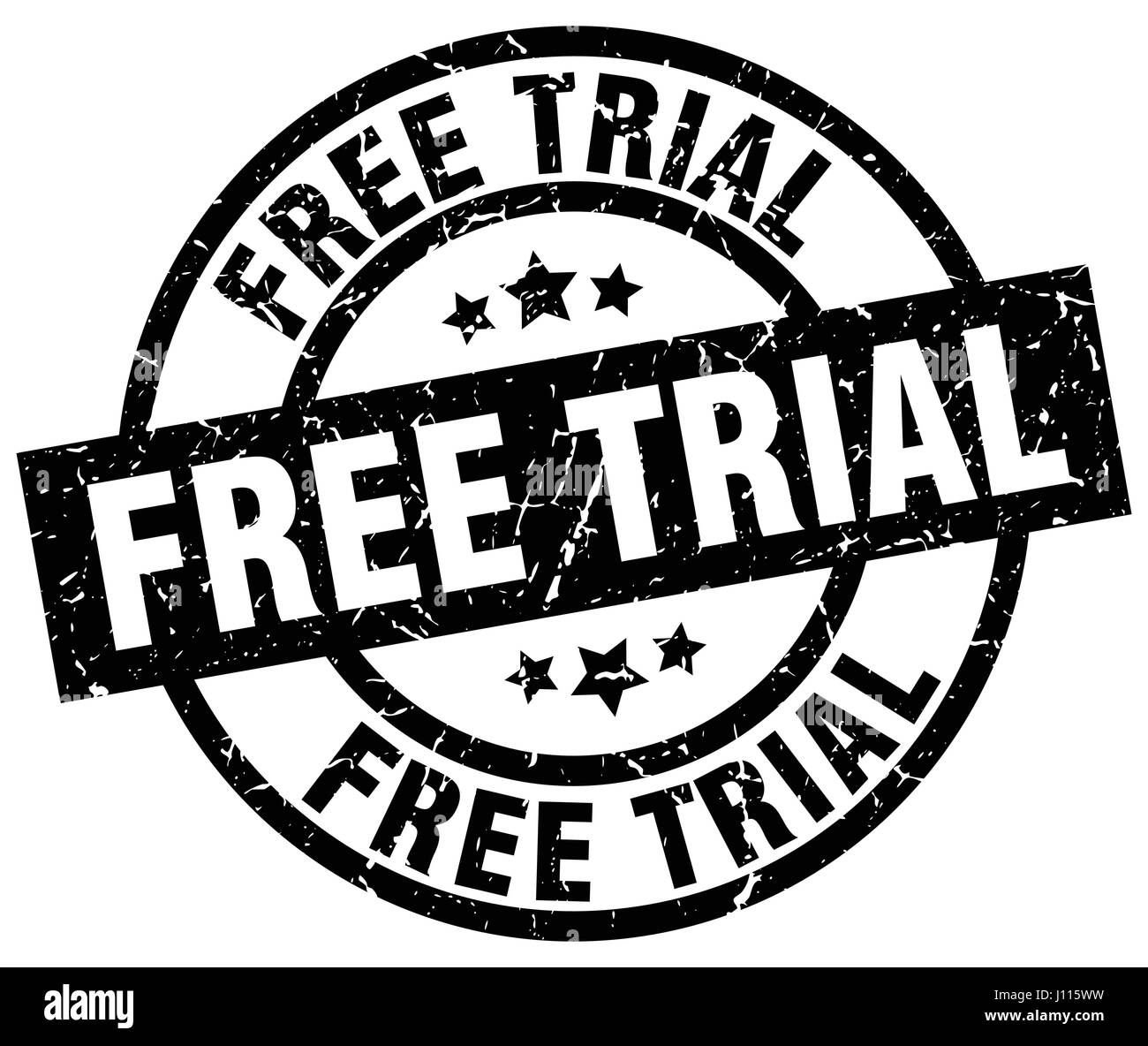 free trial round grunge black stamp Stock Vector Image & Art - Alamy