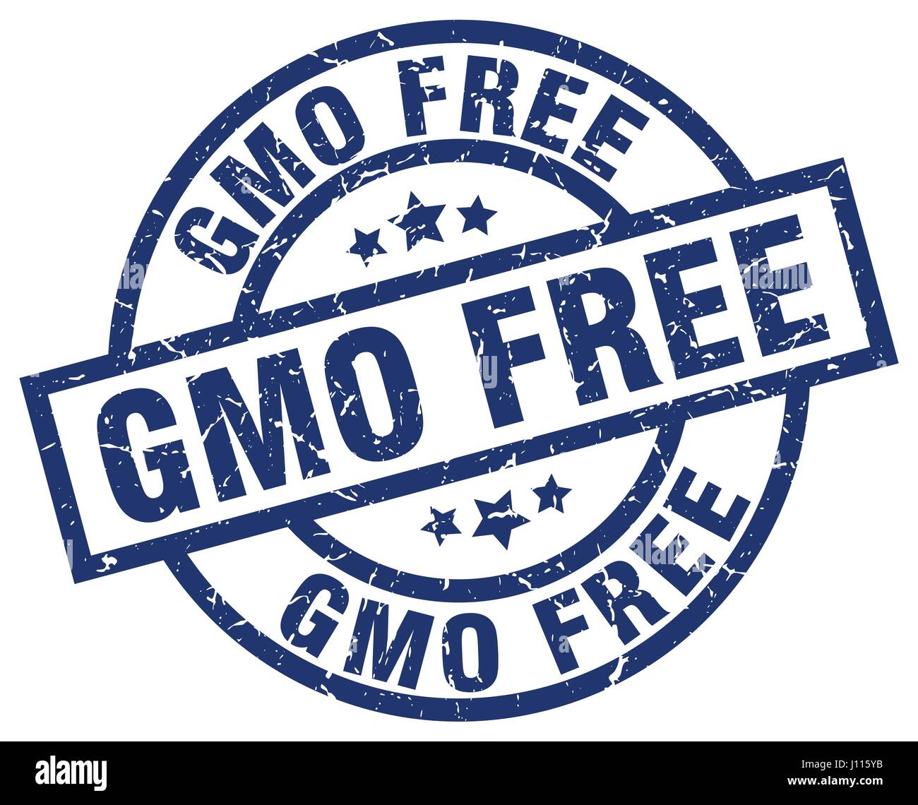 gmo free blue round grunge stamp Stock Vector Image & Art - Alamy