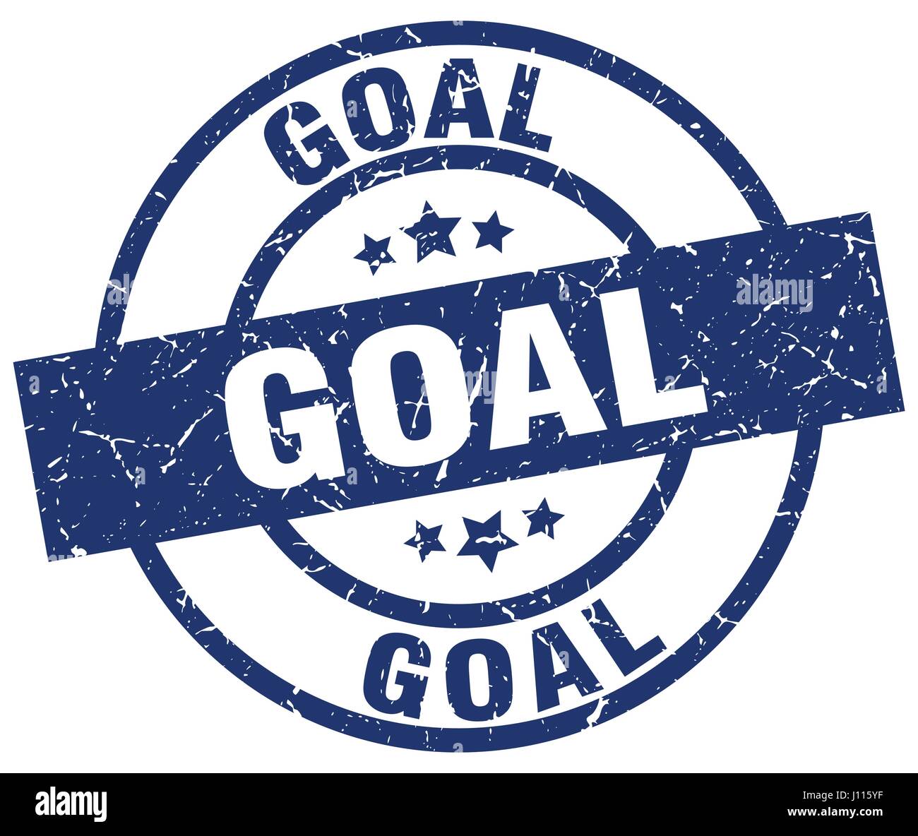 goal blue round grunge stamp Stock Vector Image & Art - Alamy
