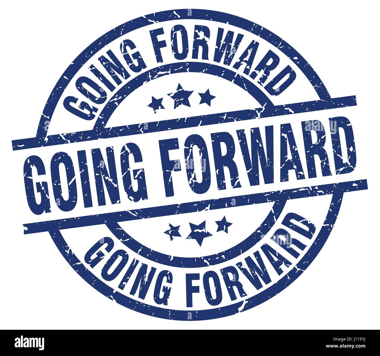 going forward blue round grunge stamp Stock Vector Image & Art - Alamy
