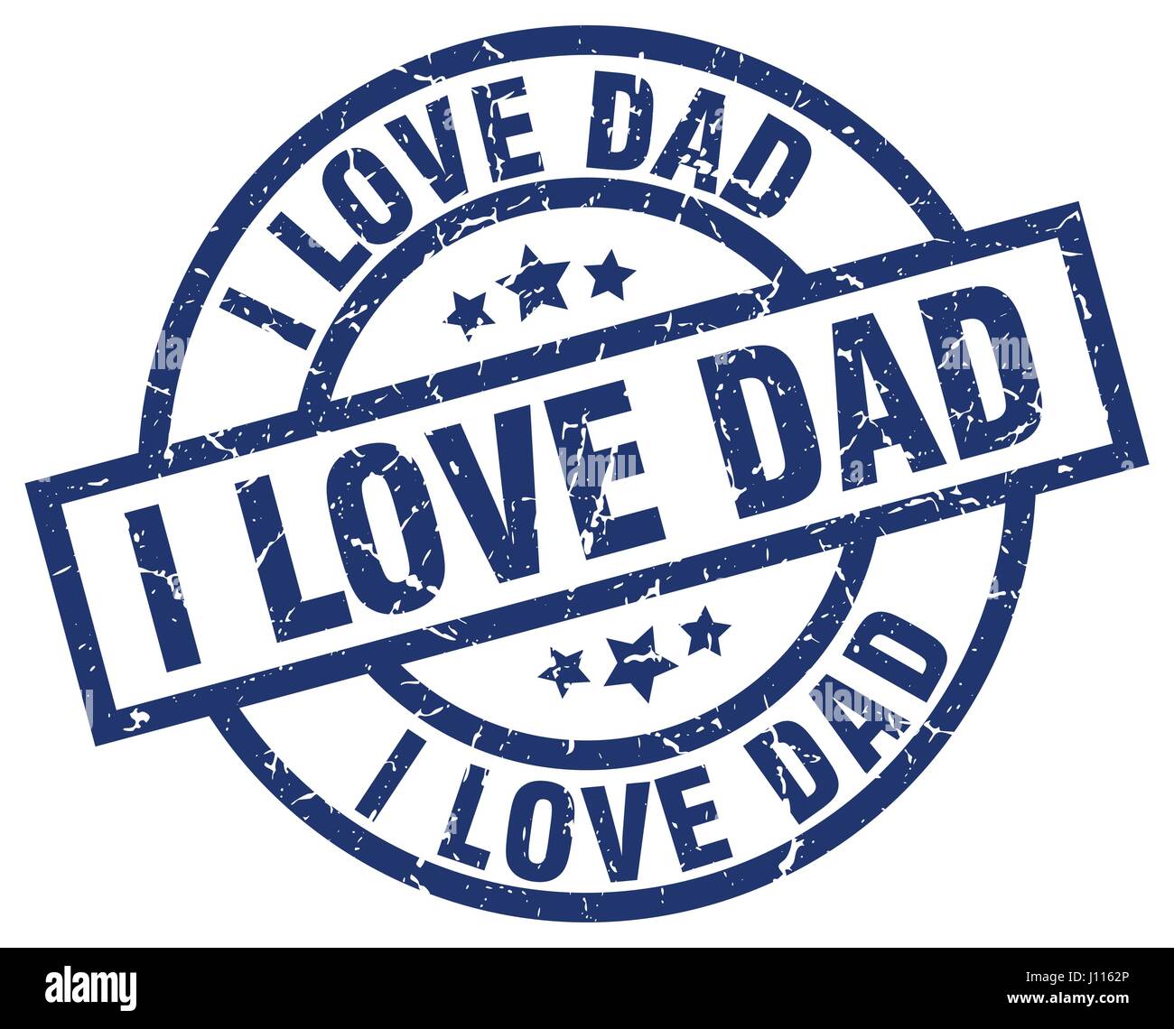 i love dad blue round grunge stamp Stock Vector Image & Art - Alamy