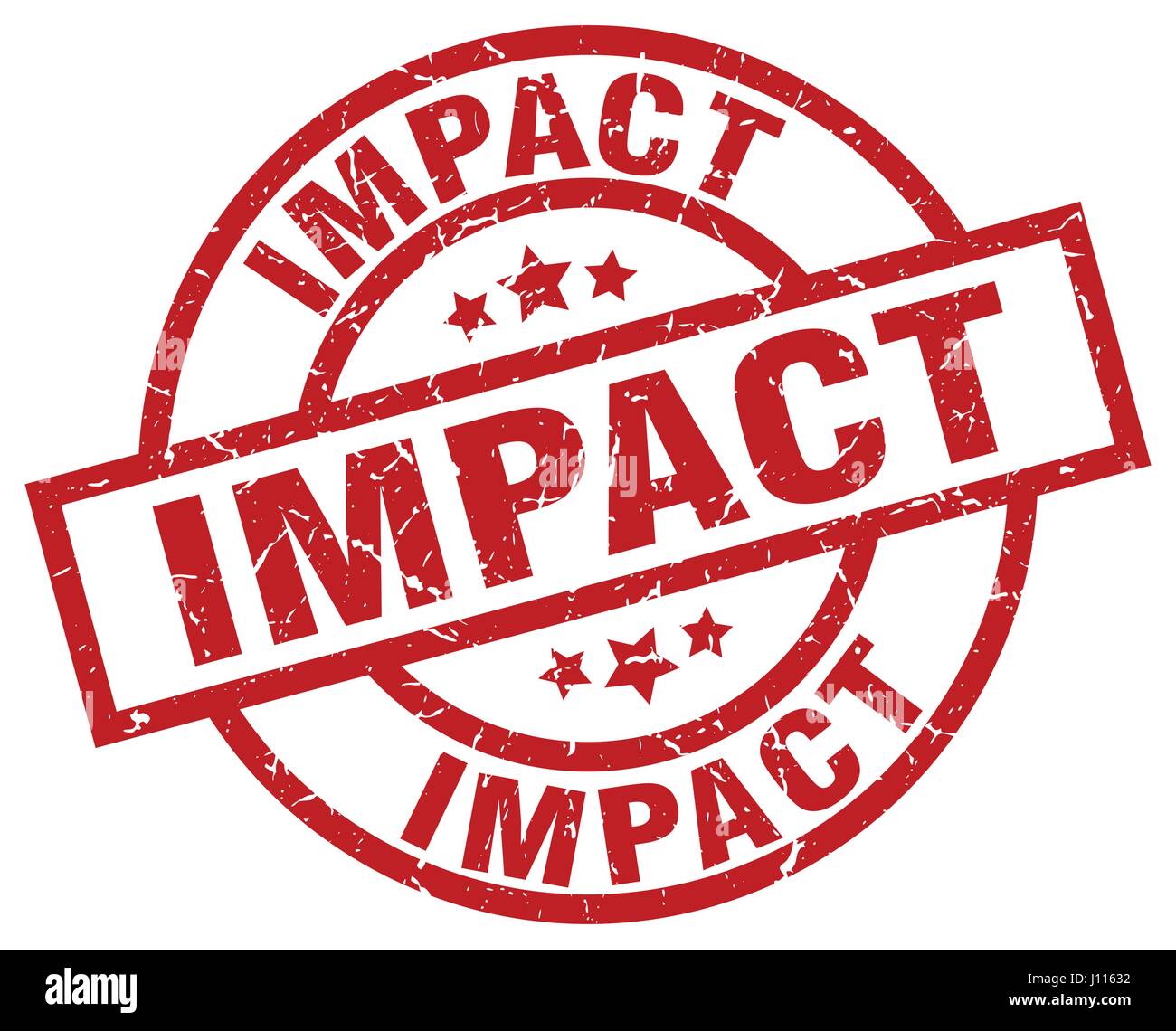 impact round red grunge stamp Stock Vector Image & Art - Alamy