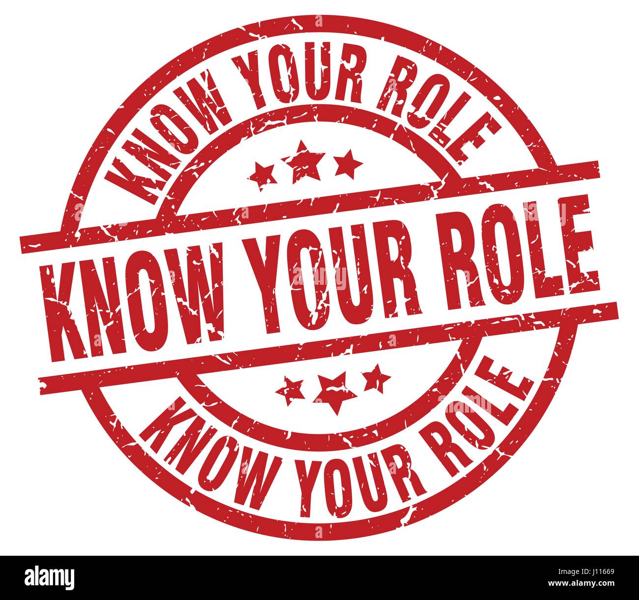 know your role round red grunge stamp Stock Vector Image & Art - Alamy
