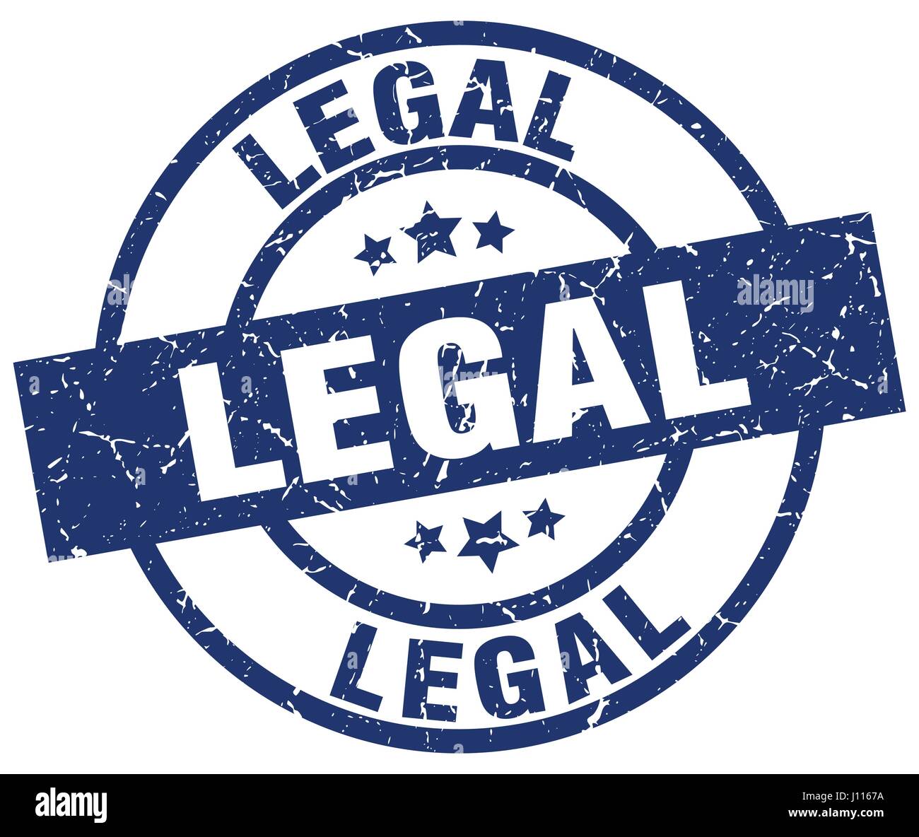 legal blue round grunge stamp Stock Vector Image & Art - Alamy
