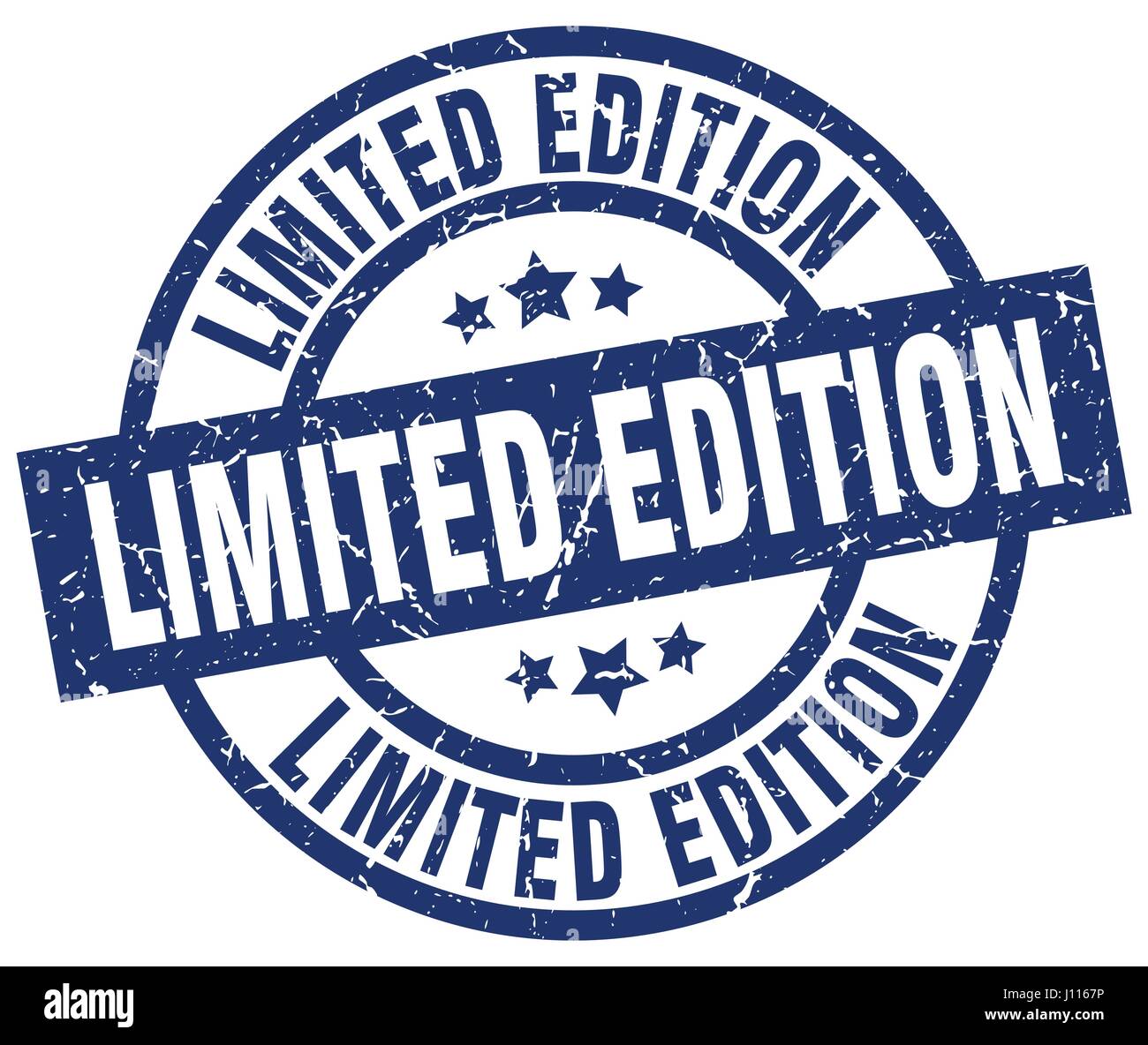 limited edition blue round grunge stamp Stock Vector Image & Art - Alamy