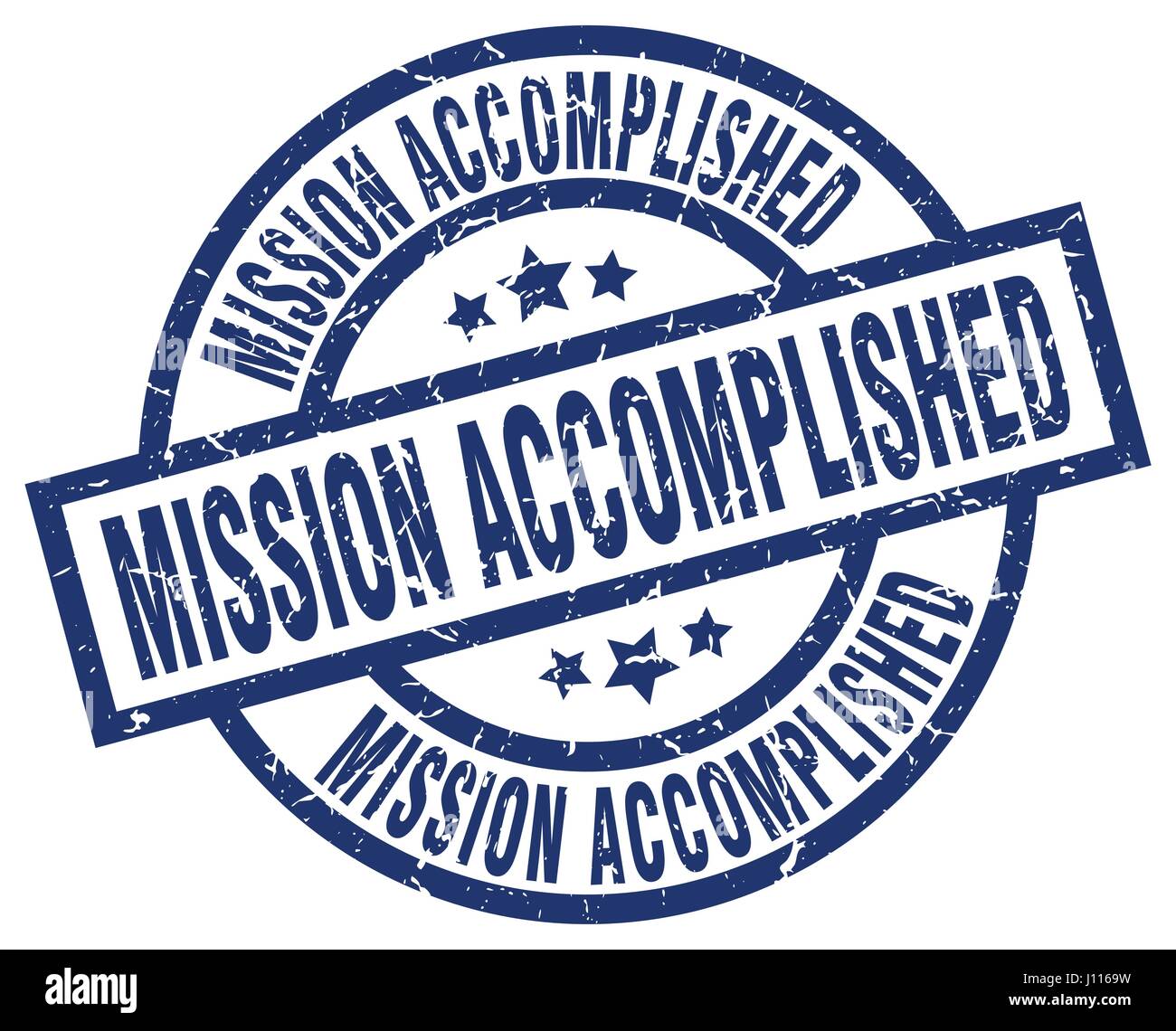Mission complete blue round hi-res stock photography and images - Alamy