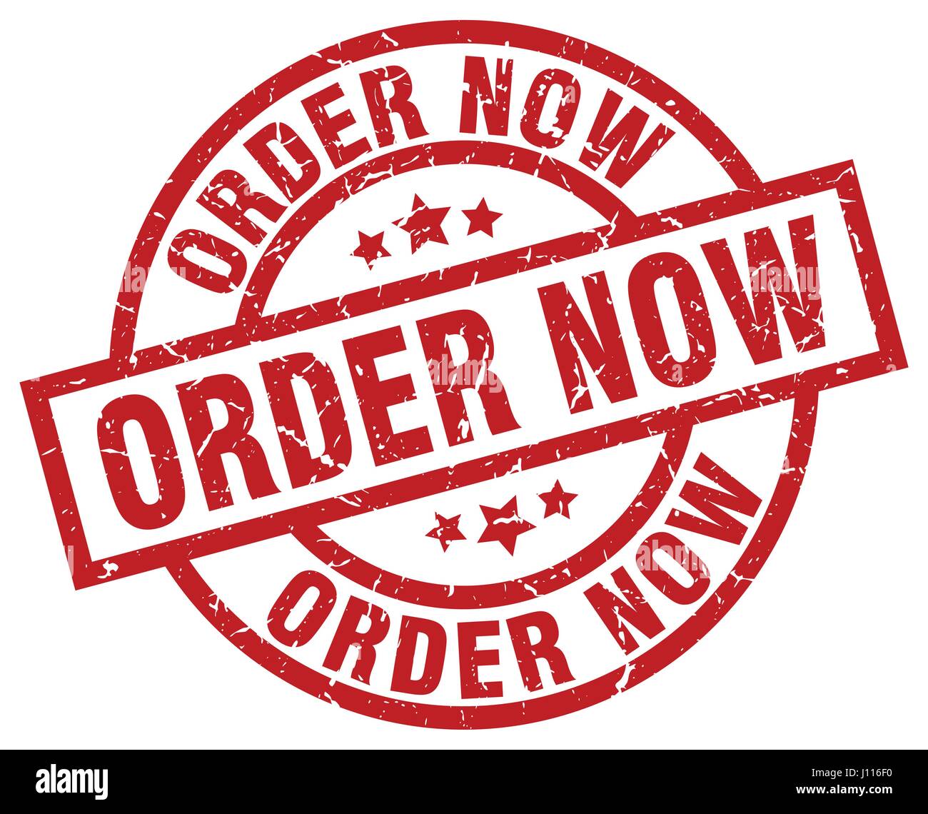 order now round red grunge stamp Stock Vector Image & Art - Alamy