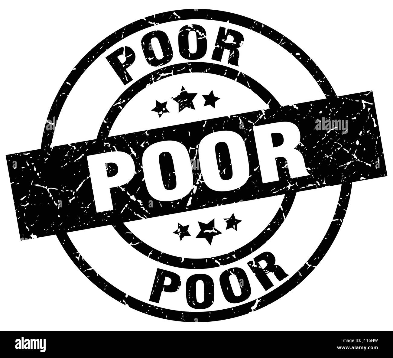 poor round grunge black stamp Stock Vector Image & Art - Alamy