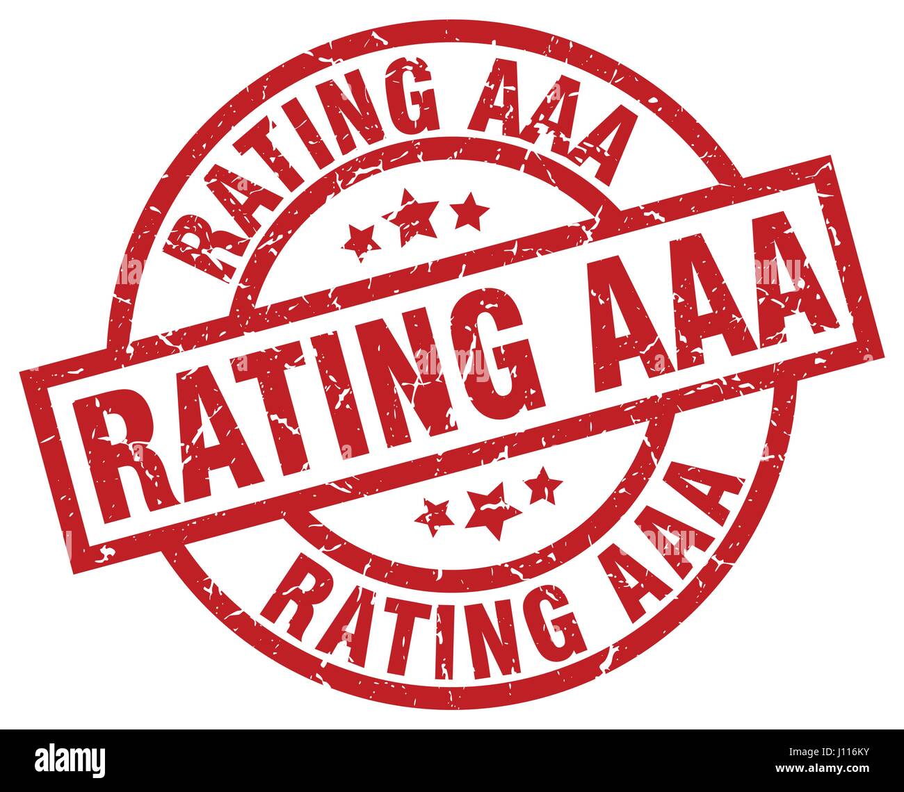 rating aaa round red grunge stamp Stock Vector Image & Art - Alamy