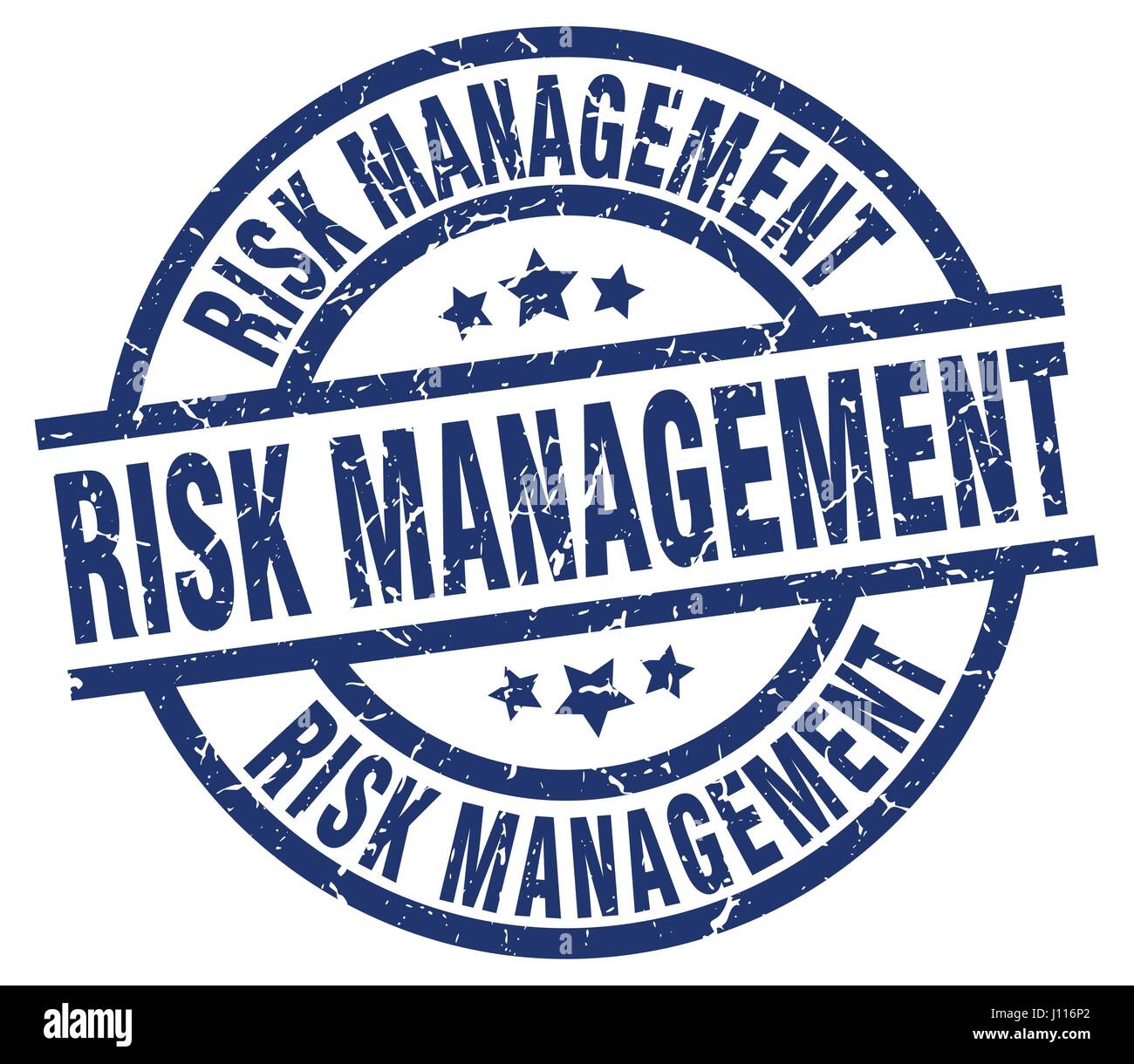 Grunge blue risk management Cut Out Stock Images & Pictures - Alamy