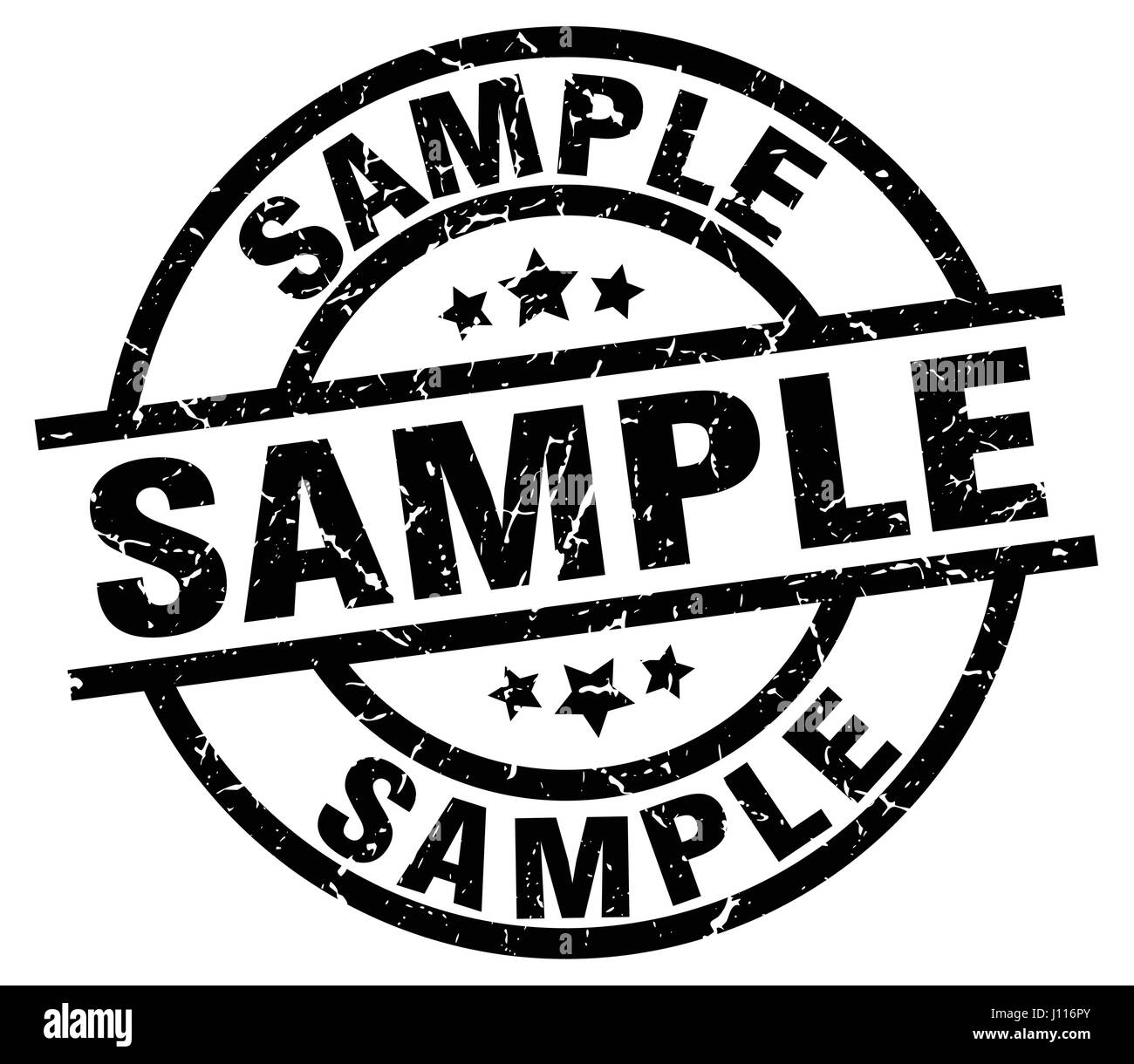sample round grunge black stamp Stock Vector Image & Art - Alamy