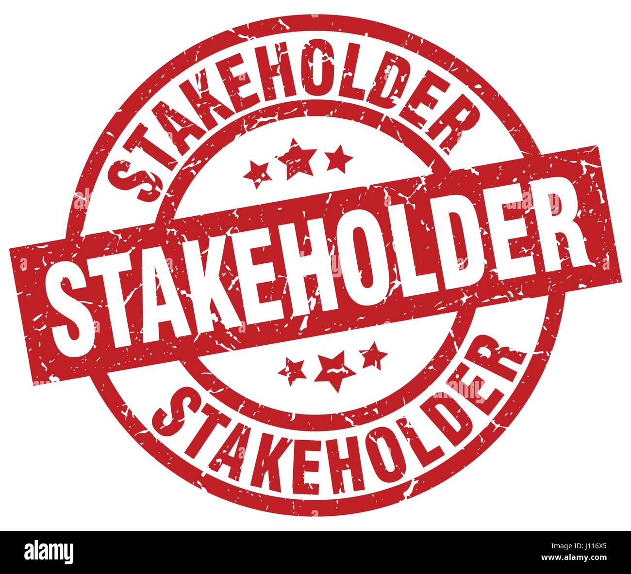 stakeholder round red grunge stamp Stock Vector Image & Art - Alamy