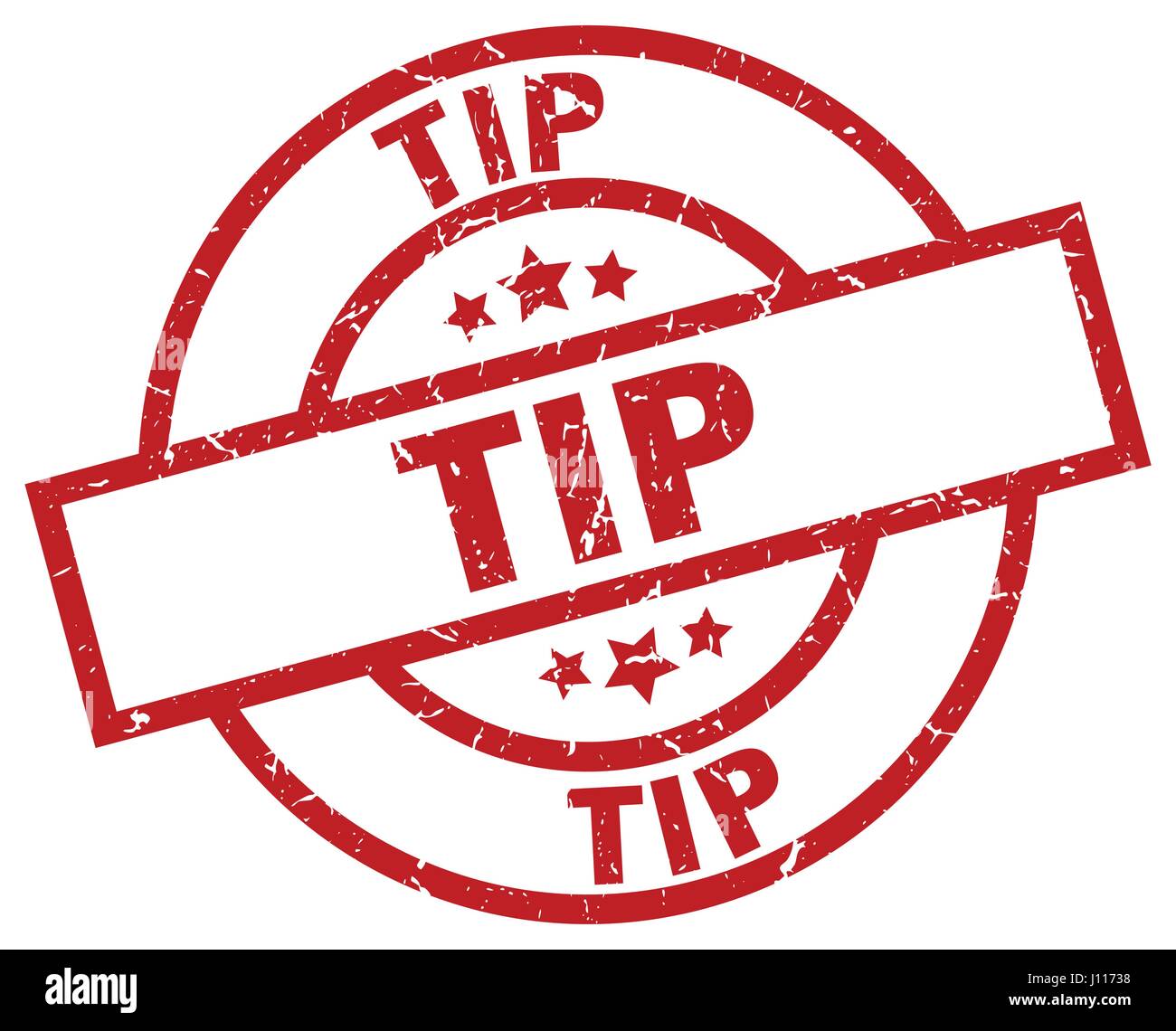 tip round red grunge stamp Stock Vector Image & Art - Alamy