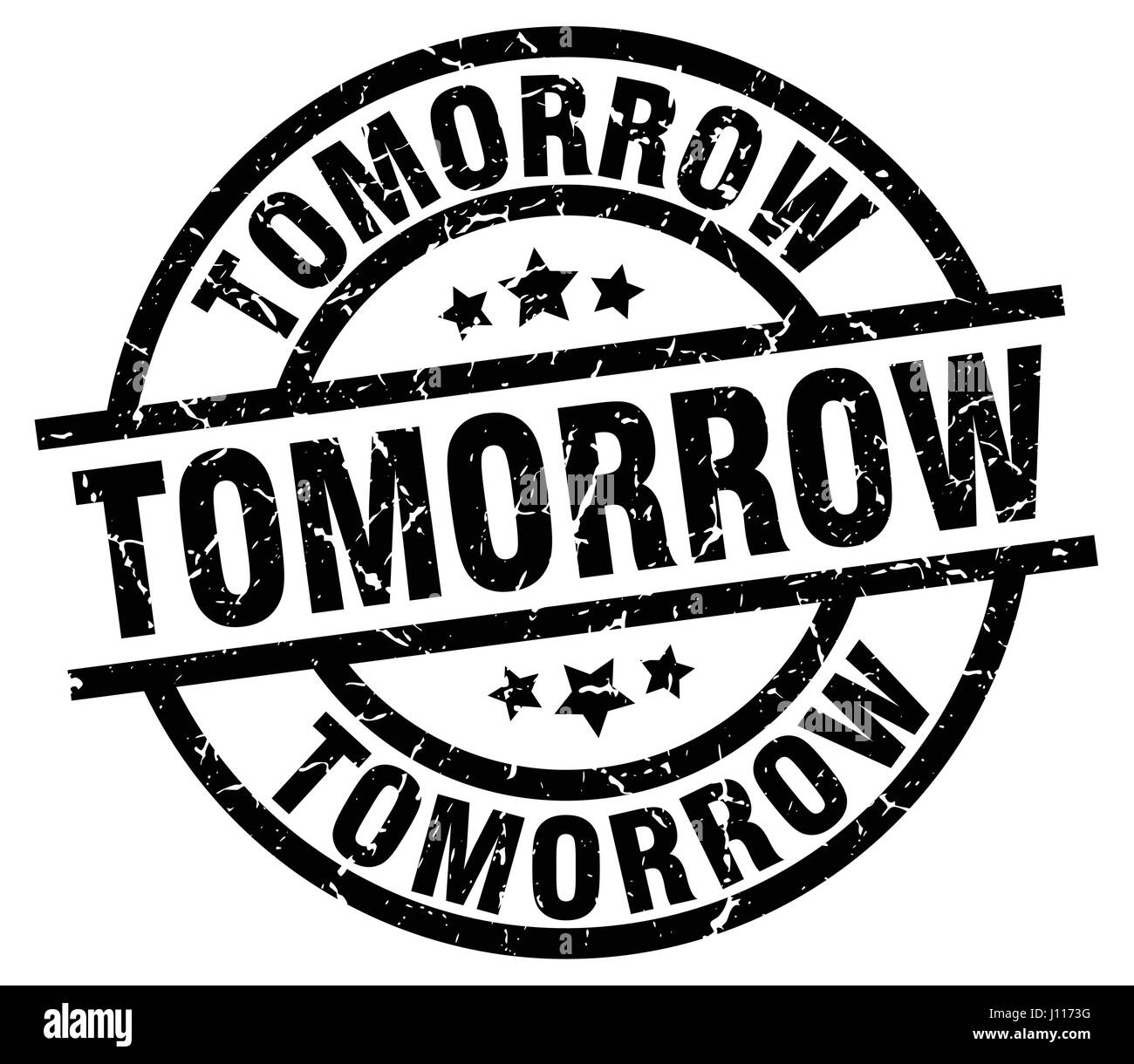 Tomorrow stamp Black and White Stock Photos & Images - Alamy