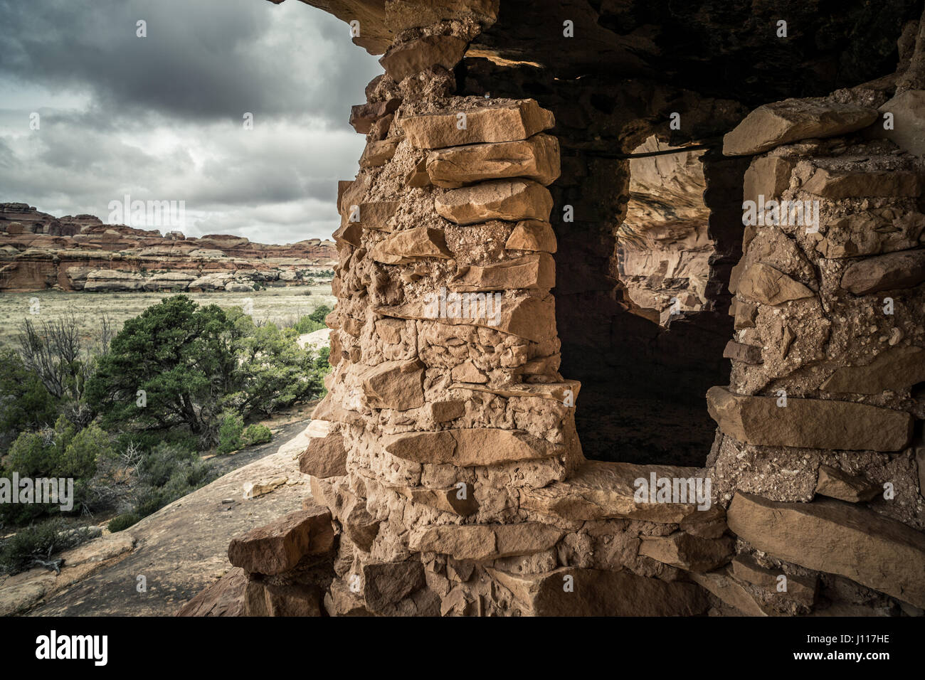 Native American Indian ruin, Salt Creek, Needles District, Canyonlands ...