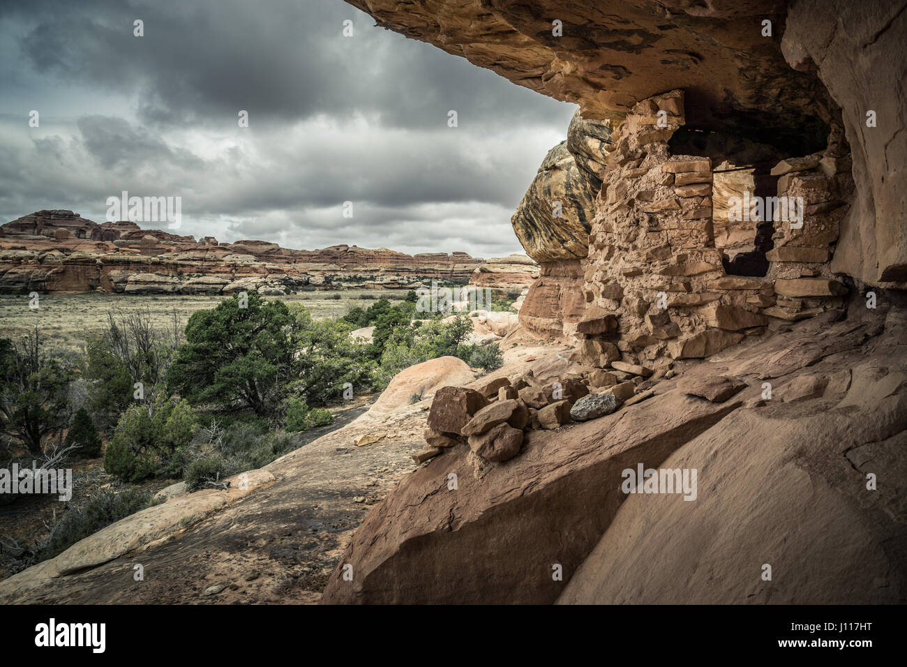 Native American Indian ruin, Salt Creek, Needles District, Canyonlands ...