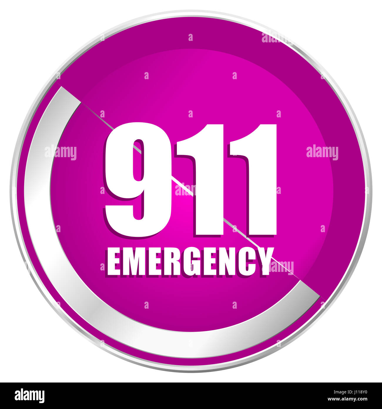 Number emergency 911 silver hi-res stock photography and images - Alamy