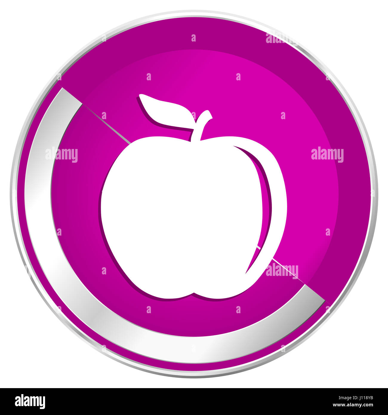 Chrome apple symbol hi-res stock photography and images - Alamy