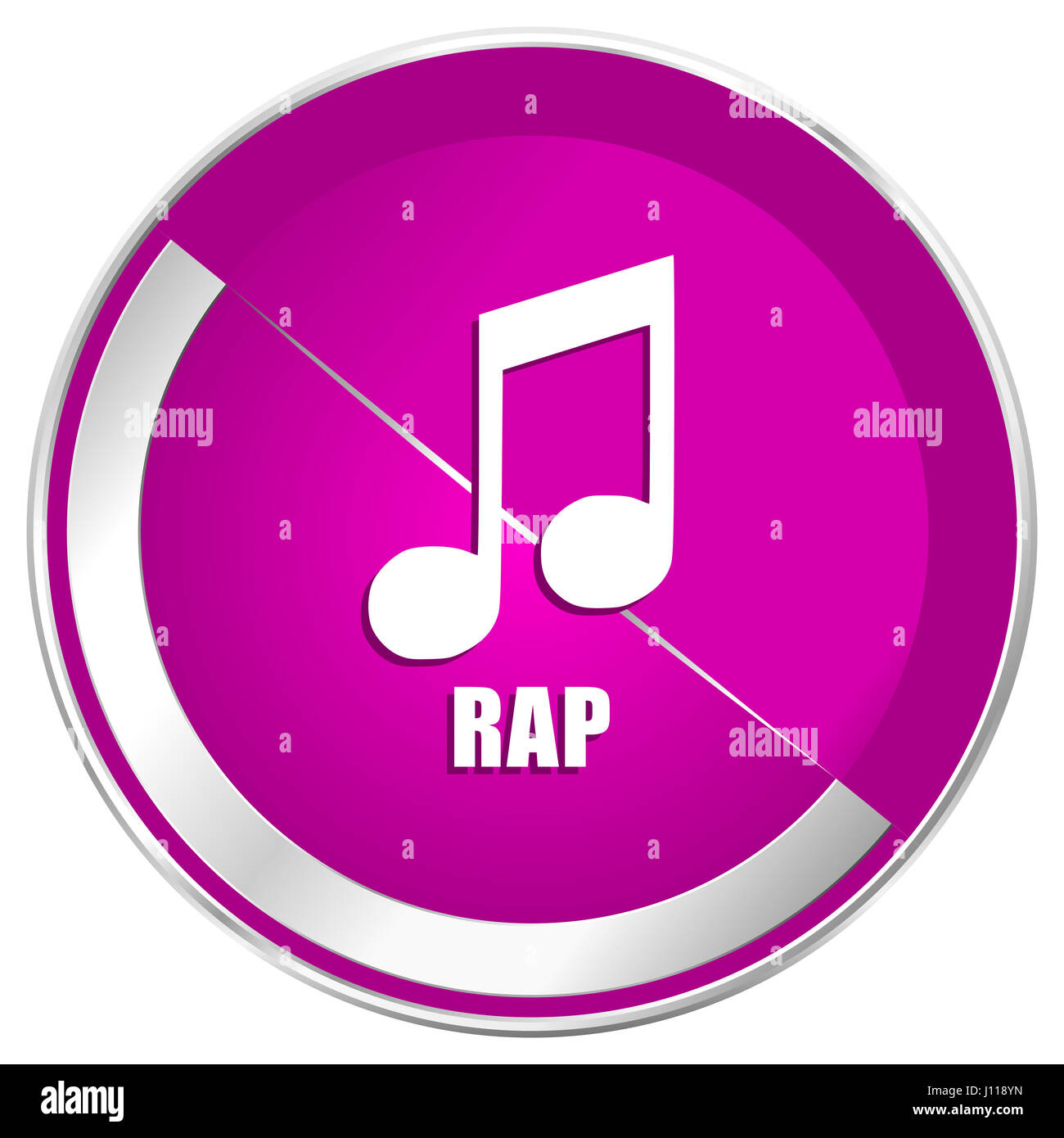 Rap music silver metallic border hi-res stock photography and images ...