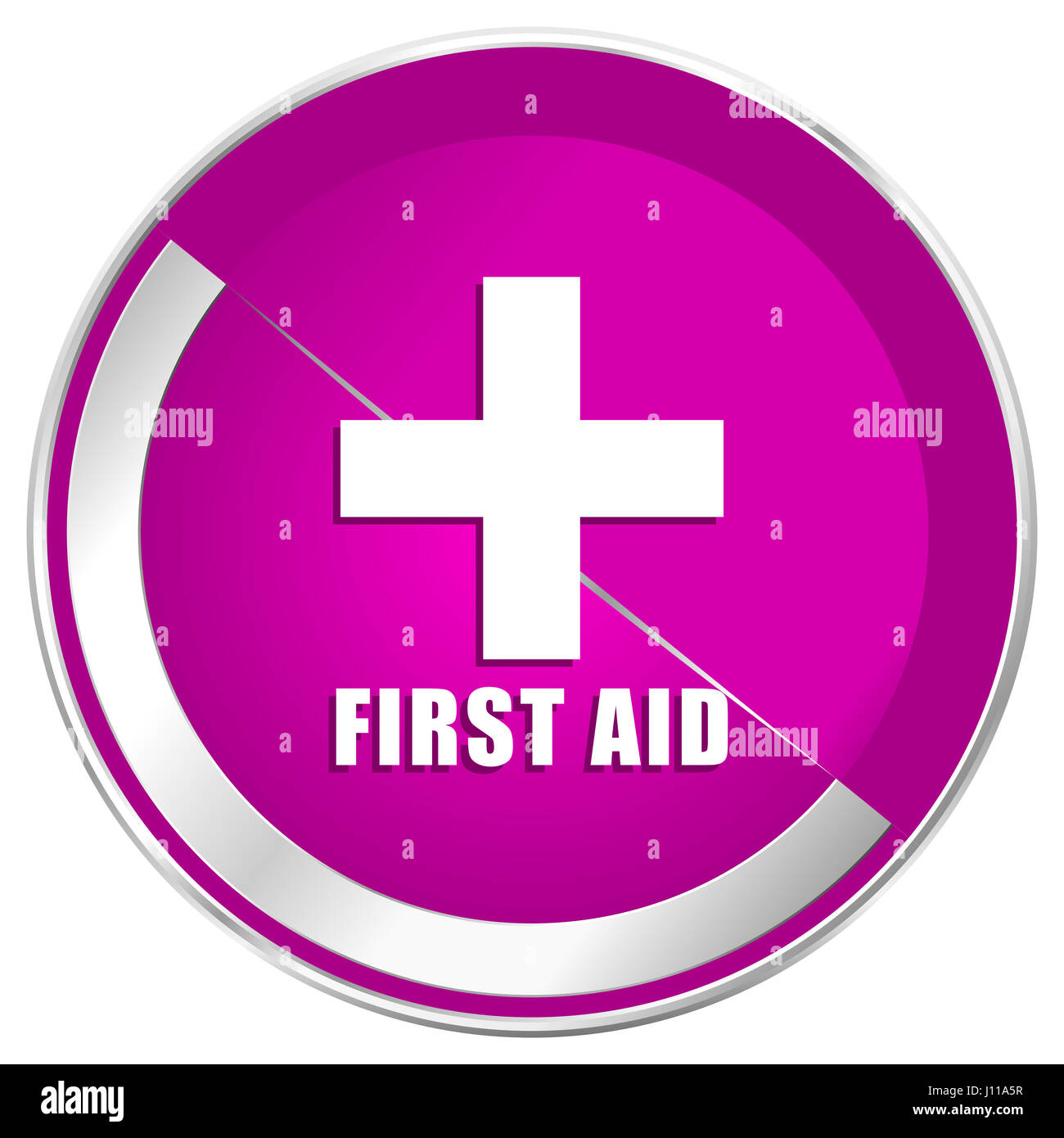 First aid chrome border web Cut Out Stock Images & Pictures - Alamy