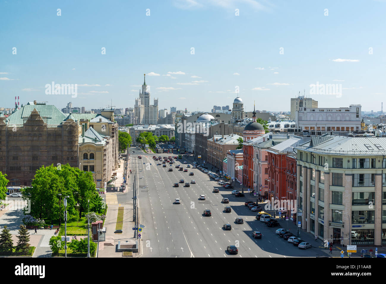 Moscow, Russia - May 20.2016. View downtown from above Stock Photo - Alamy