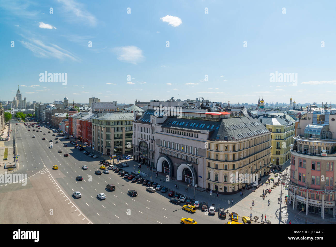 Moscow, Russia - May 20.2016. View downtown from above Stock Photo - Alamy