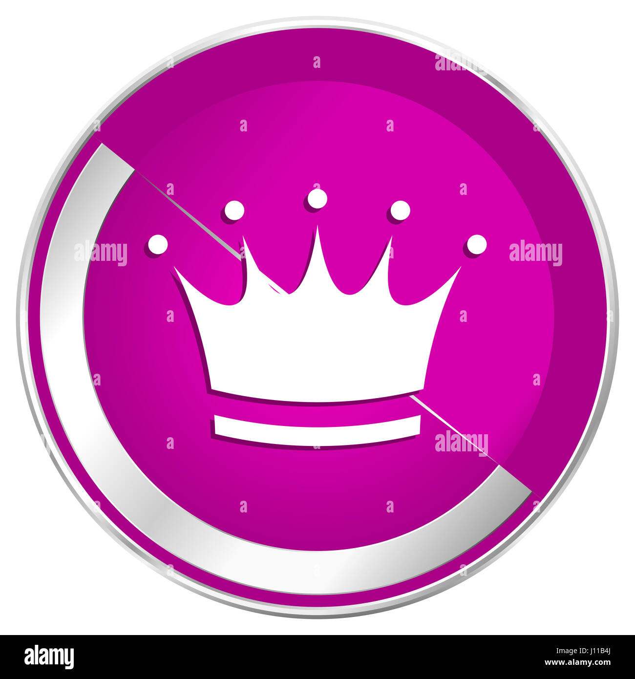 King crown icon border hi-res stock photography and images - Alamy