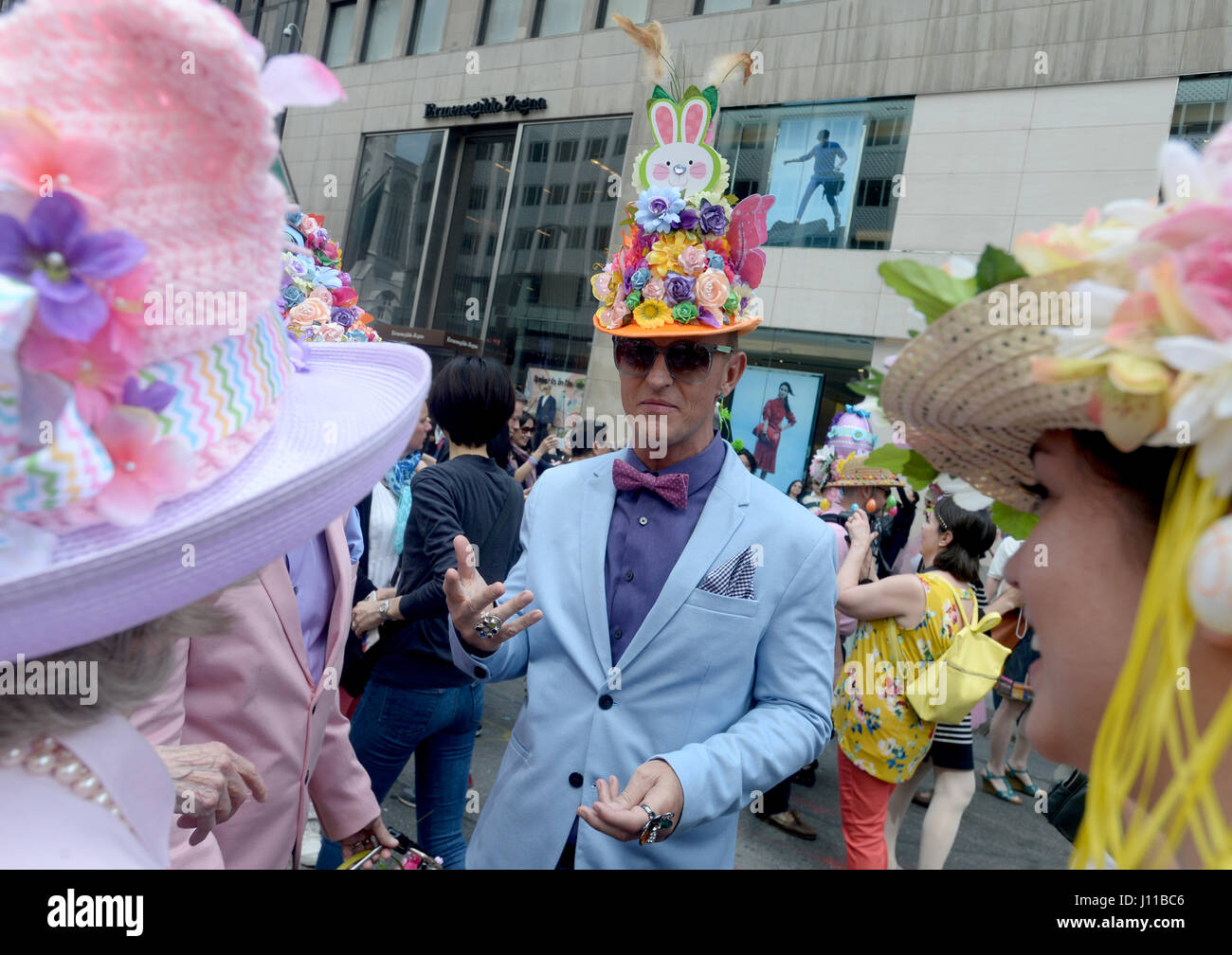 Abaca USA via Press Association Images Paradegoers celebrate Easter and ...
