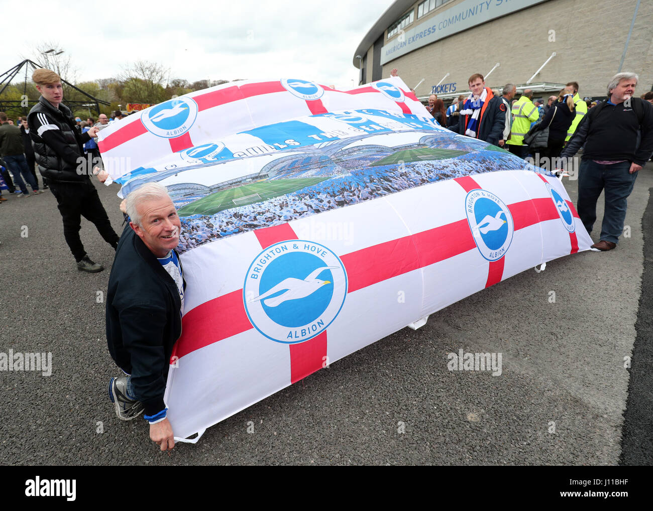 Brighton and hove albion flag hi-res stock photography and images - Alamy