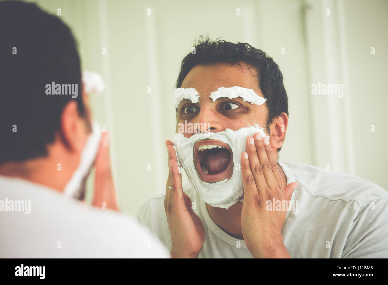 Closeup portrait, overzealous mentally deranged, mad as a hatter, young ...