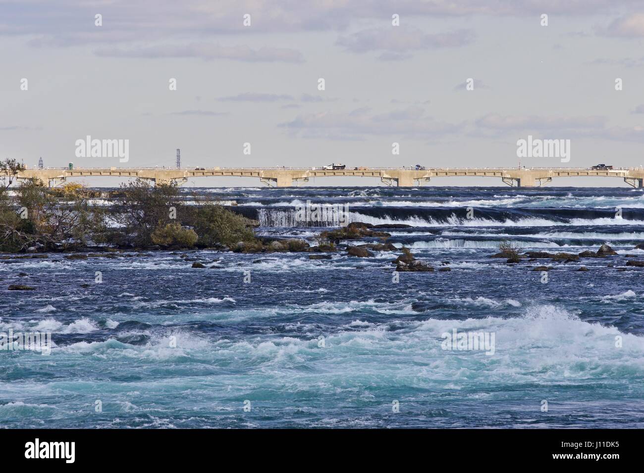 Beautiful background with amazing powerful Niagara river Stock Photo ...