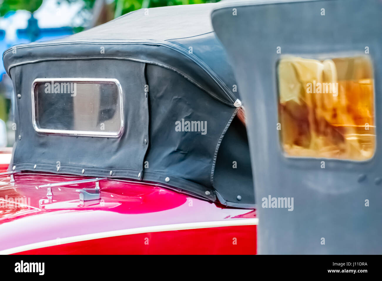 Cropped Image Of Vintage Cars Back Stock Photo - Alamy