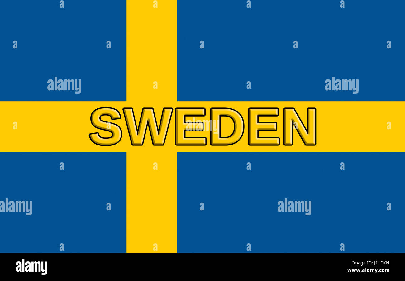Swedish flag illustration hi-res stock photography and images - Alamy
