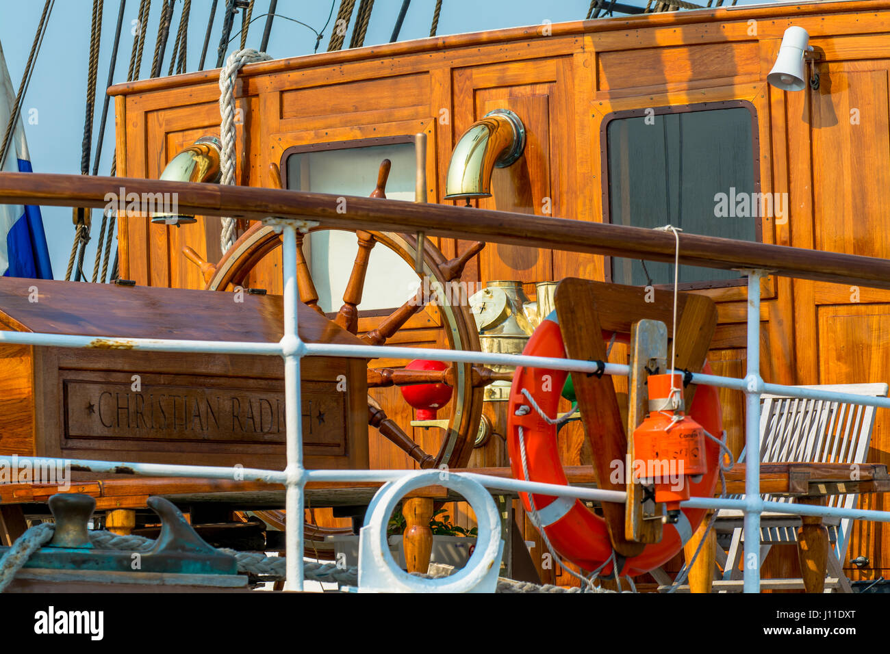 Exterior View of Ship Bridge and Deck Stock Photo - Alamy