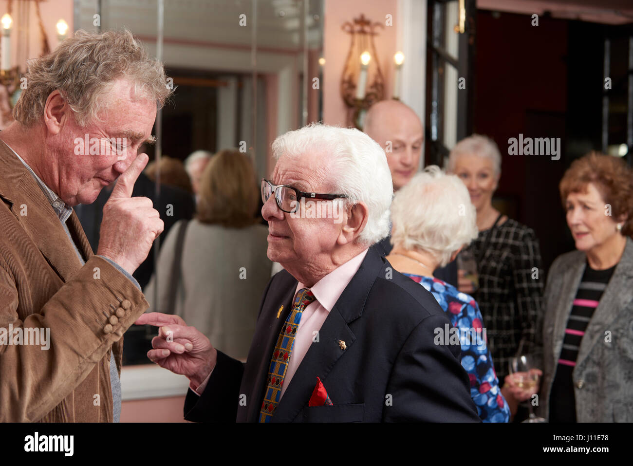Christopher Sykes & Barry Cryer Oldie Literary Lunch 11-04-17, Valerie ...