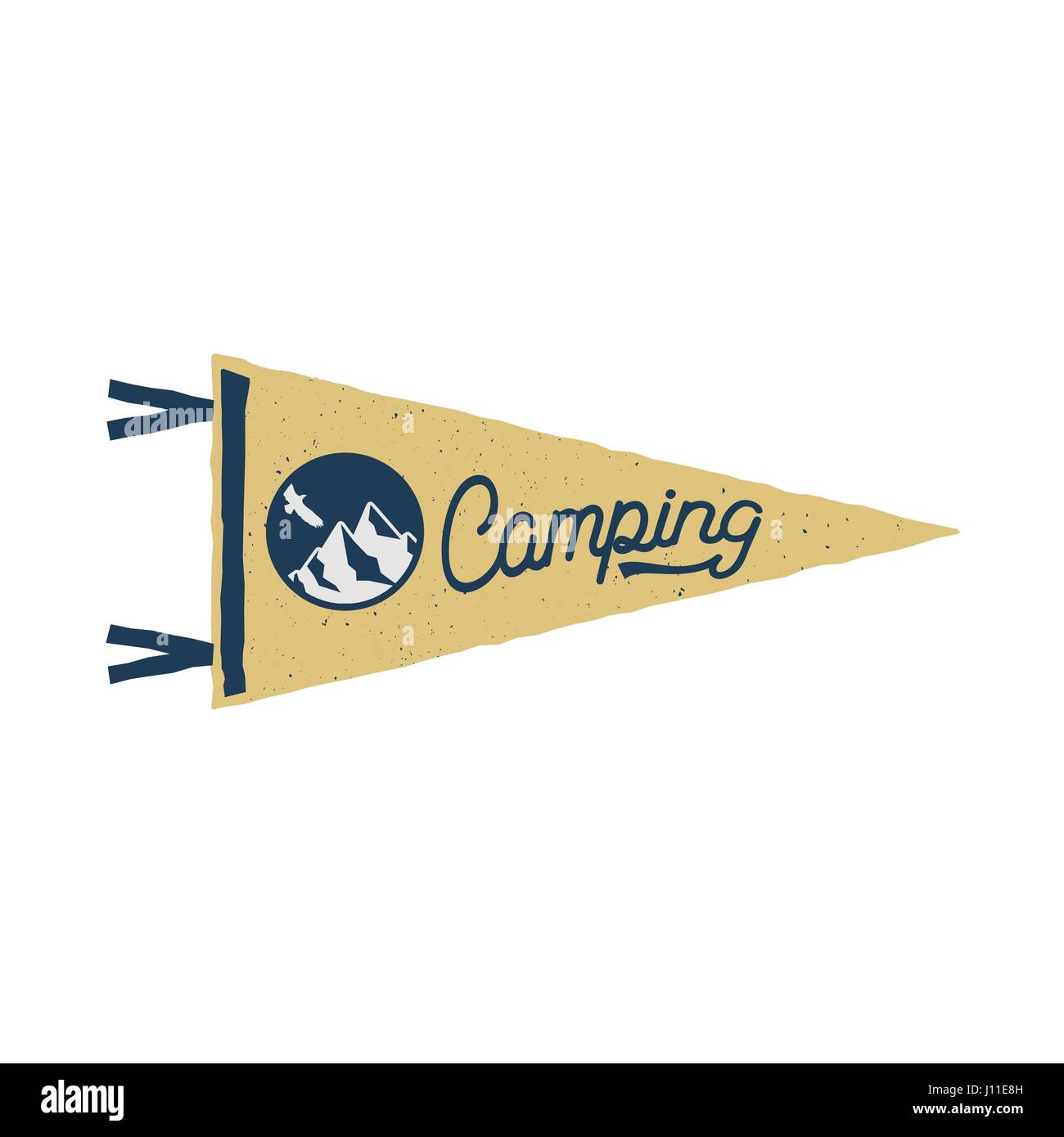 Vintage camping pennant Stock Vector Images - Alamy
