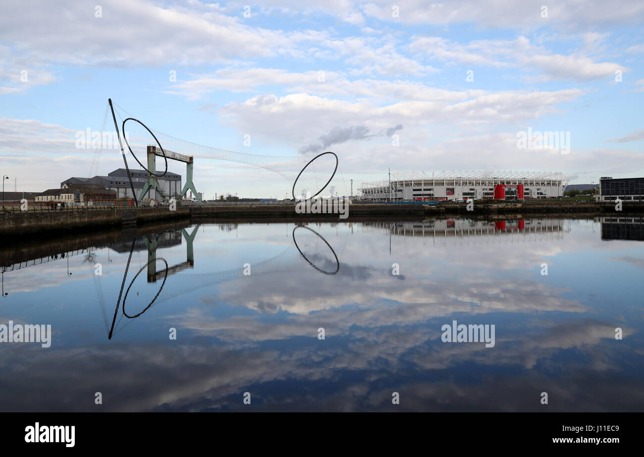 A general view of the Riverside Stadium, Middlesbrough Stock Photo - Alamy