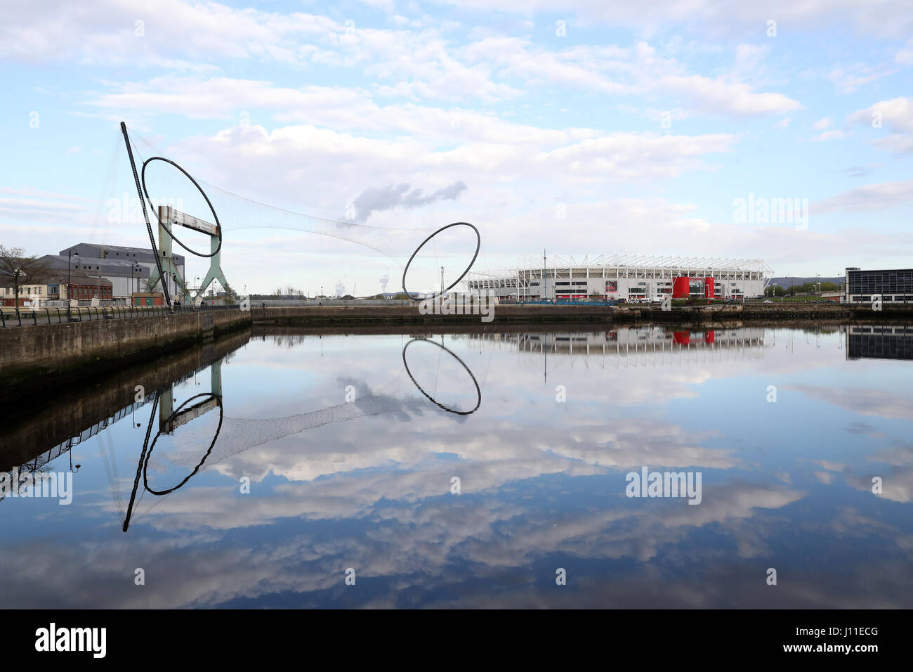 A general view of the Riverside Stadium, Middlesbrough Stock Photo - Alamy