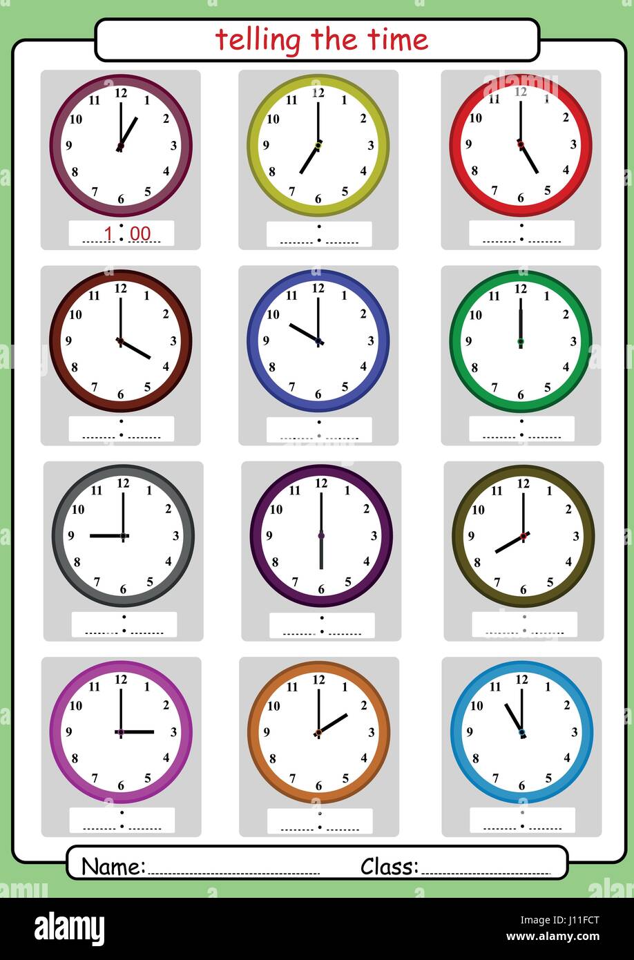 In school child learning math Stock Vector Images - Alamy