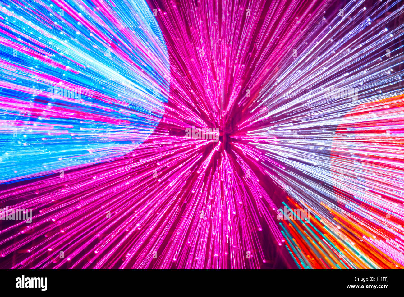 Moving colored lights background. Abstract backdrop in horizontal ...