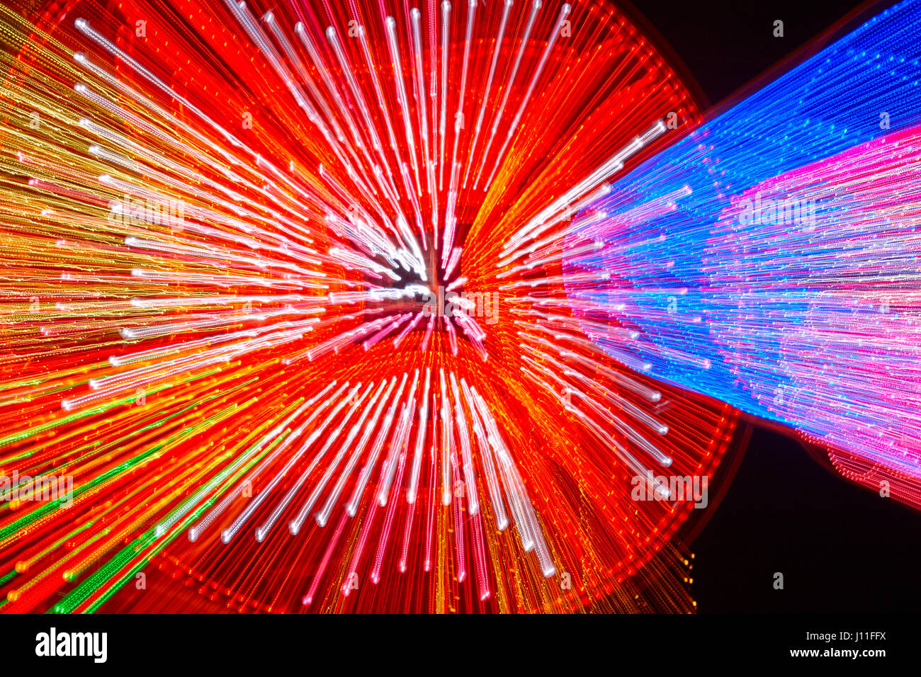 Moving colored lights background. Abstract backdrop in horizontal ...