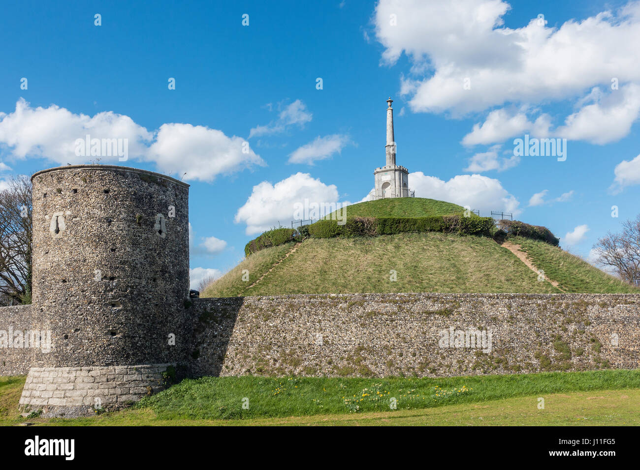 The Mound Medieval City Wall Canterbury Kent England Stock Photo - Alamy