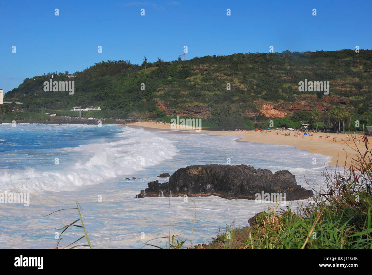 Waimea Bay Beach Park, Oahu, Hawaii Stock Photo - Alamy