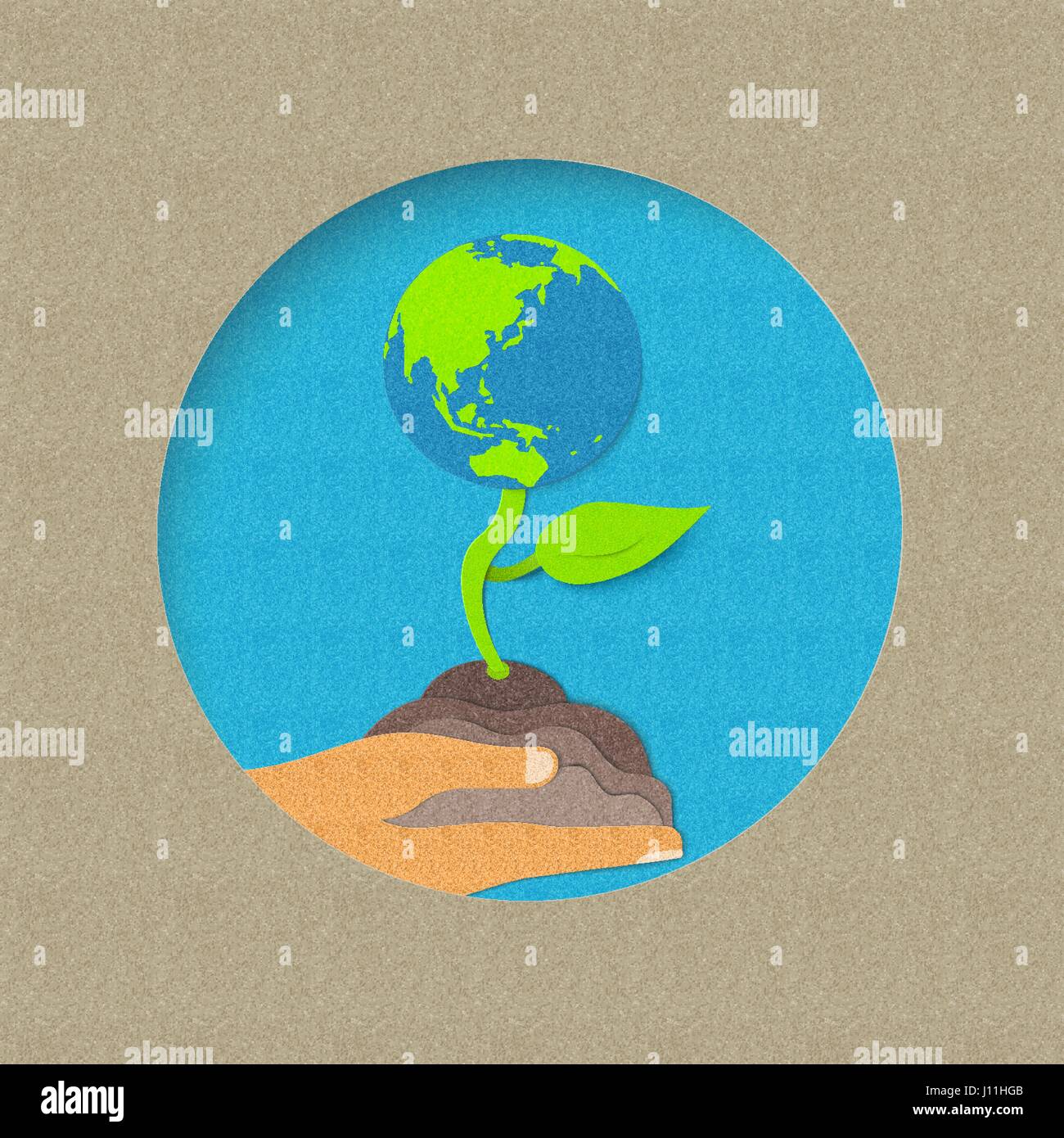 Human growing from earth Stock Vector Images - Alamy