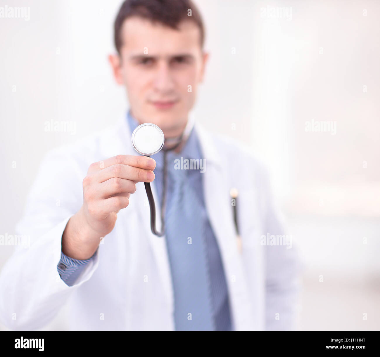 doctor with stetoscope Stock Photo - Alamy