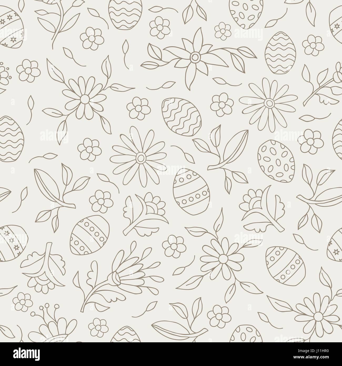 Flower Doodles Background